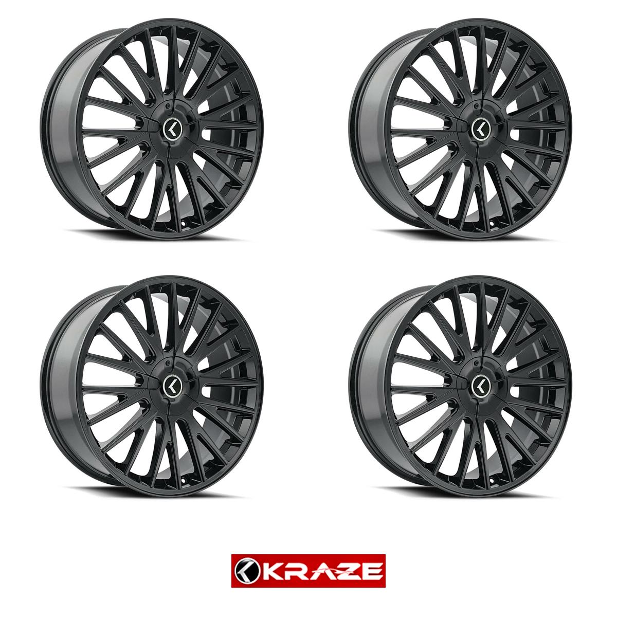 19" KRAZE Double Down KR185 w/ 255/40R19 Wheel & Tire for 2017-2022 ...