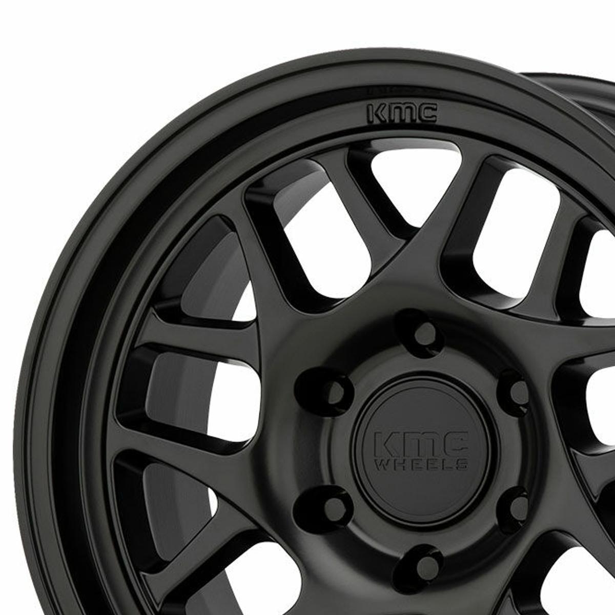 17" KMC KM717 Bully OL w/ 245/75R17 Wheel & Tire for 2016-2023 Jeep ...