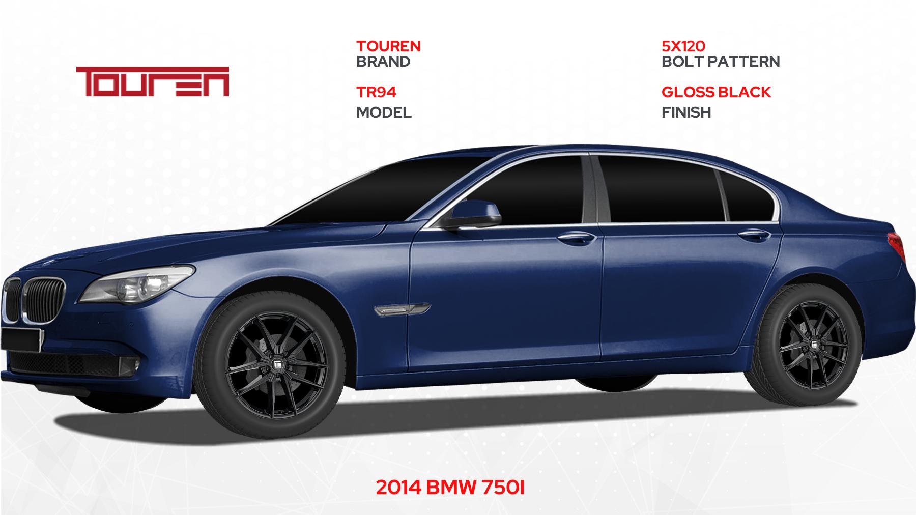 19" TOUREN TR94 w/ 245/45R19 Performance Wheel & Tire Package for 2014 BMW 750i | eBay