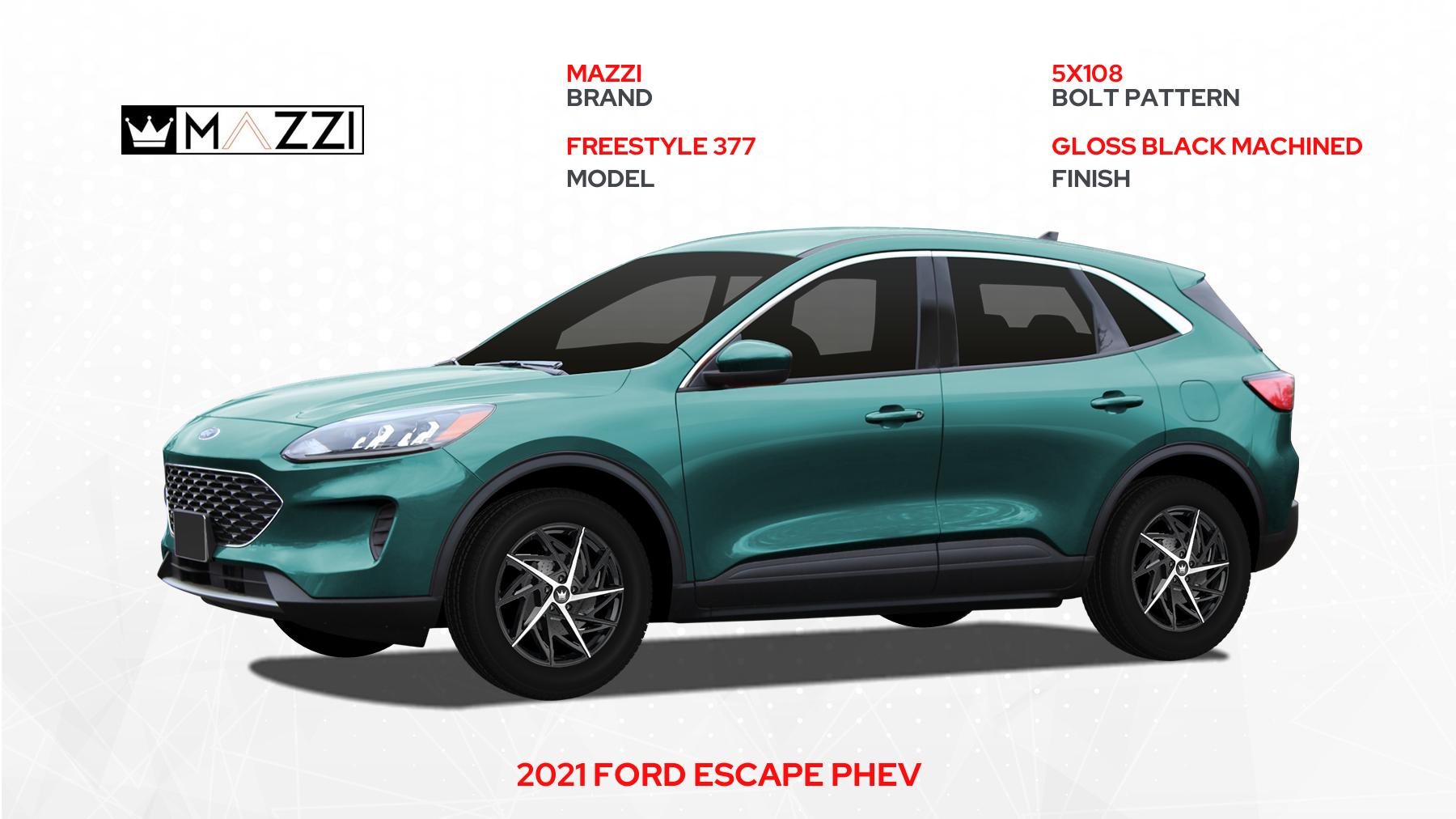 18" MAZZI Freestyle 377 w/ 225/60R18 Wheel & Tire for 2021-2024 Ford ...