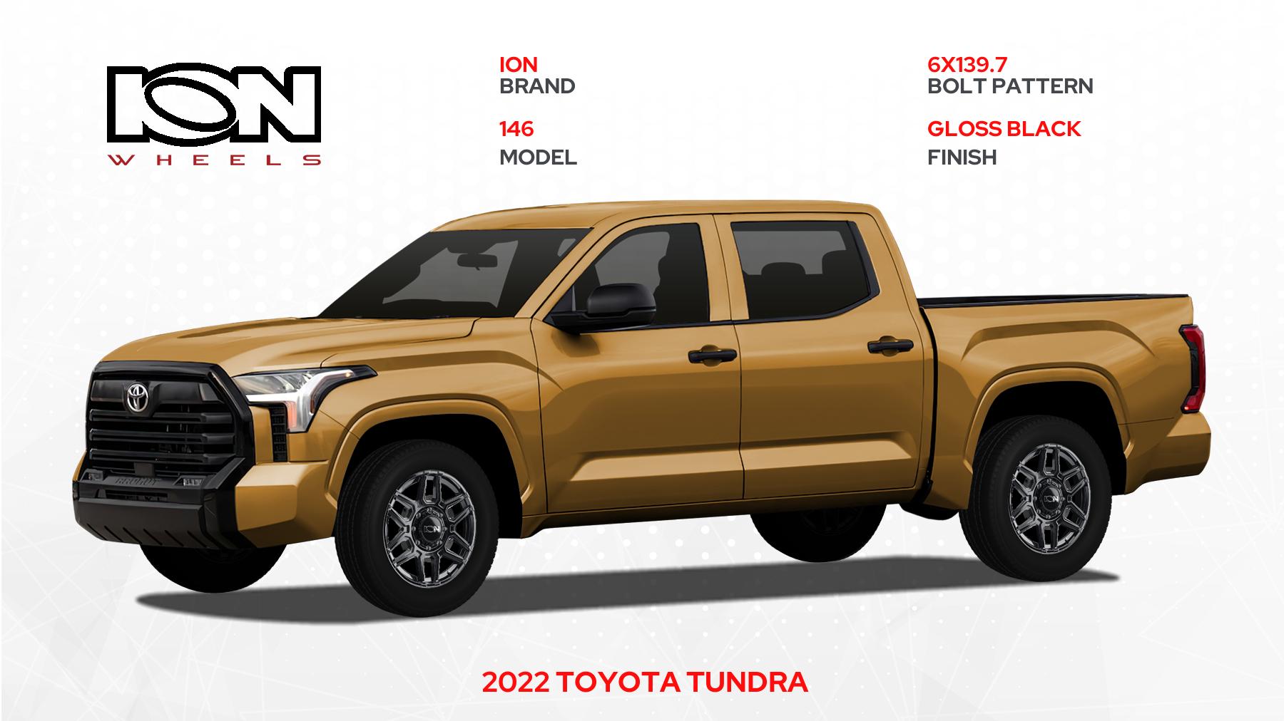 20" ION 146 w/ LT265/60R20 All Terrain Wheel & Tire for 2022-2024 Toyota Tundra | eBay